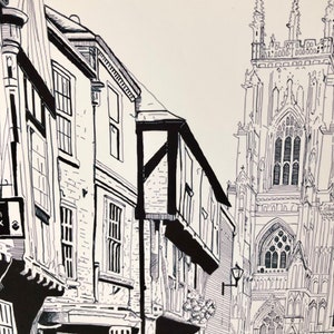 York City Original Illustrated Wall Map Hand Drawn Art Print York Wall ...