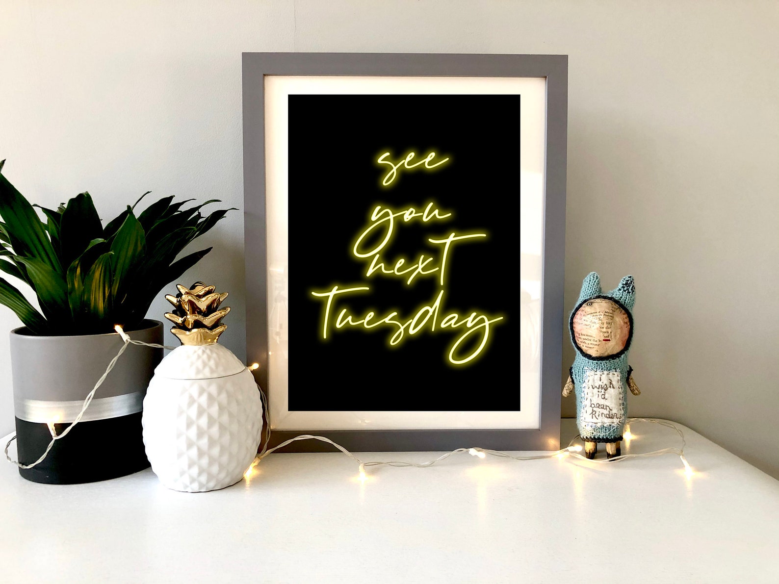 See You Next Tuesday Neon Sign Style Print: Funny Wall Art - Etsy UK