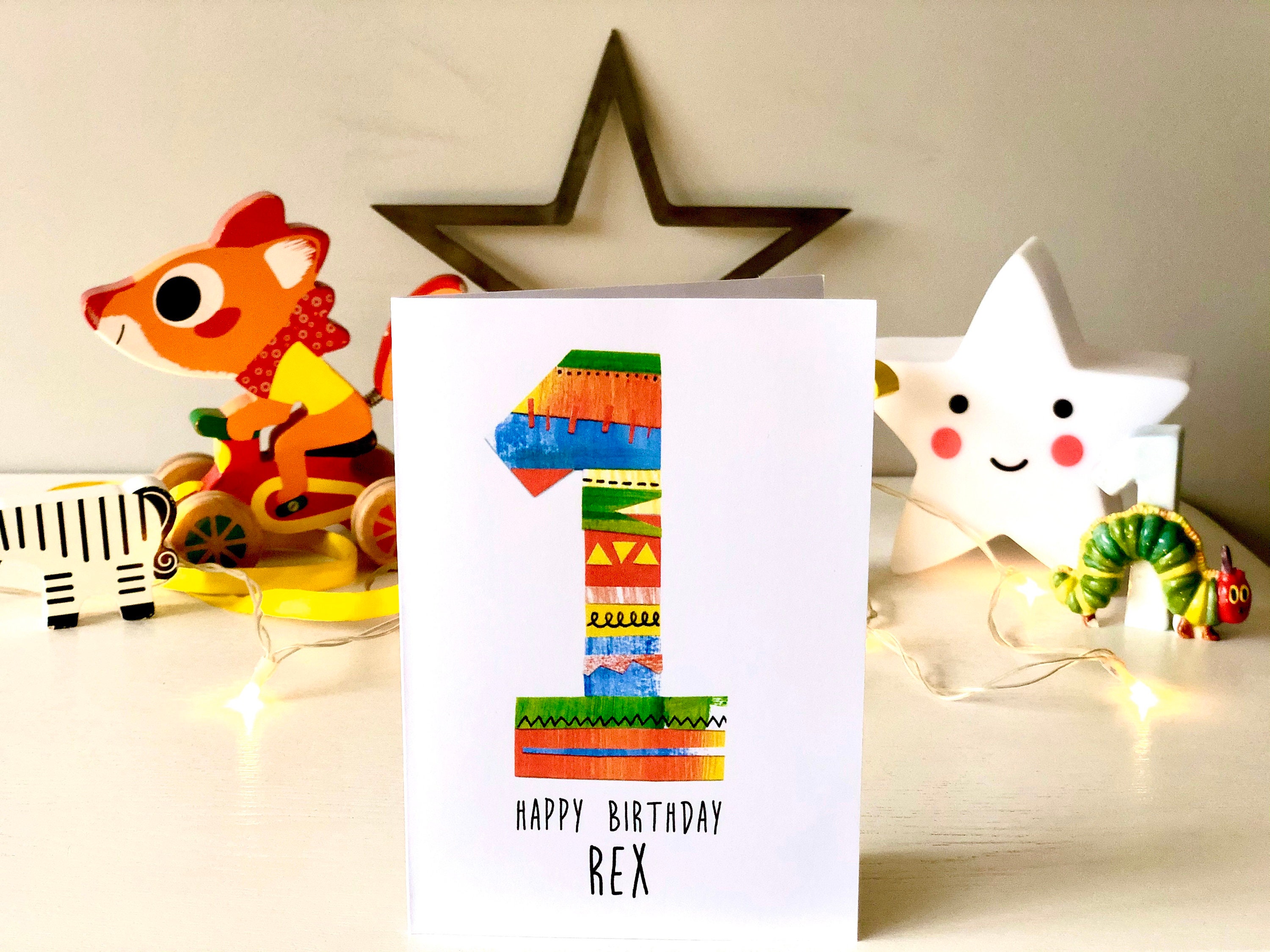 Personalised First Birthday Card Personalised 1st Birthday - Etsy UK