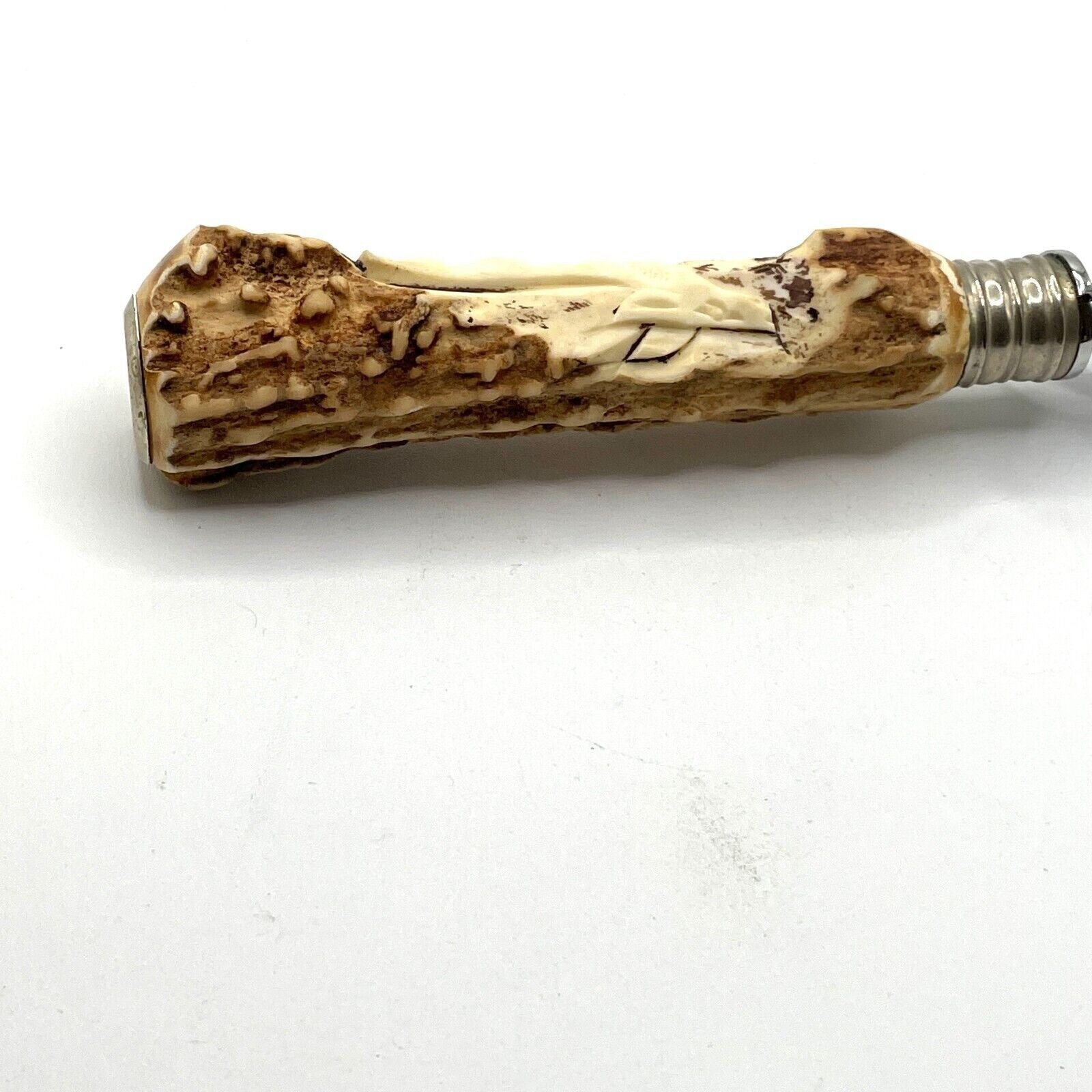 Vintage Carved Animal Figure Antler Handled Meat Fork - Etsy