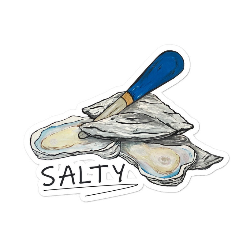 New Orleans, Louisiana, Oyster, Bubble-free Stickers- Raw Oysters ...