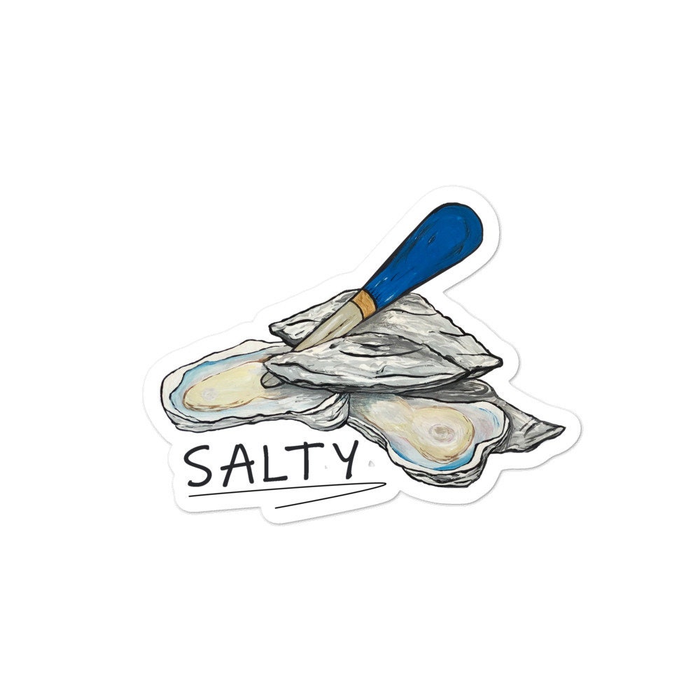 New Orleans, Louisiana, Oyster, Bubble-free Stickers- Raw Oysters ...