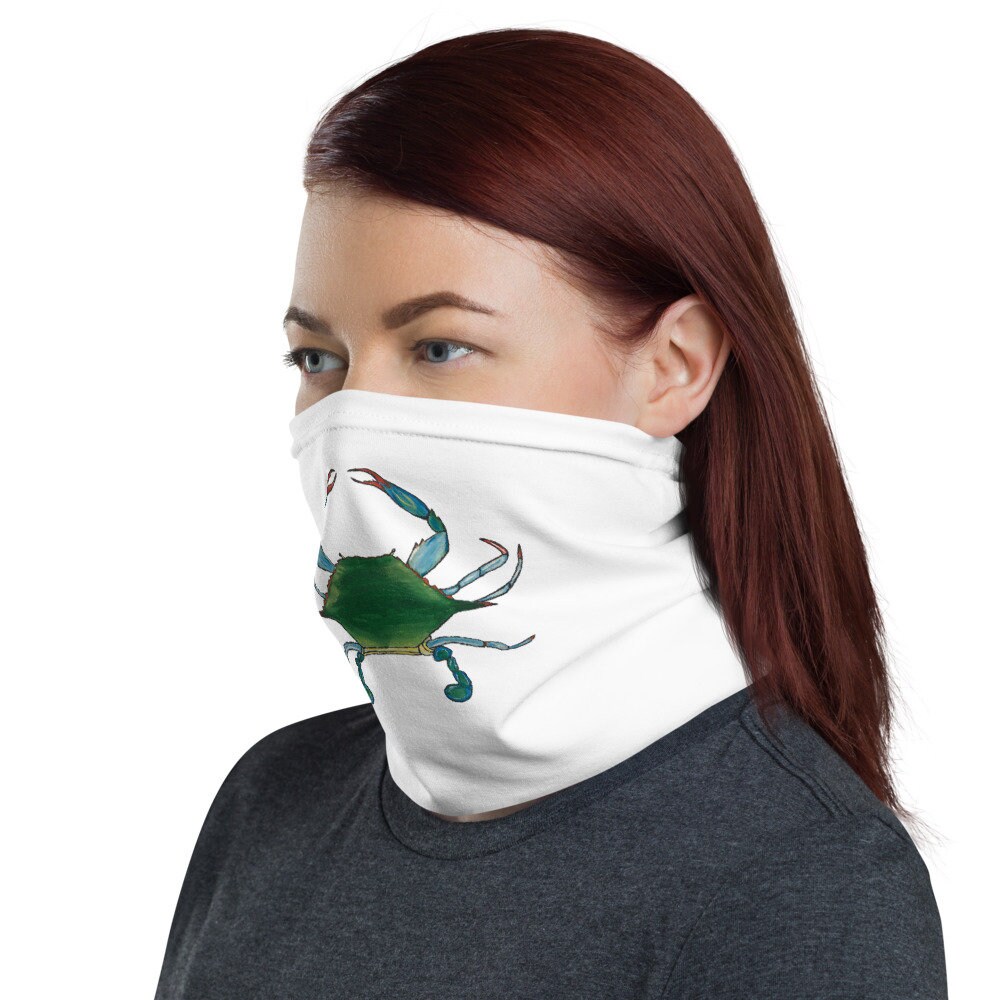 New Orleans, Louisiana, Blue Claw Crab, Face Mask, Neck Gaiter ...