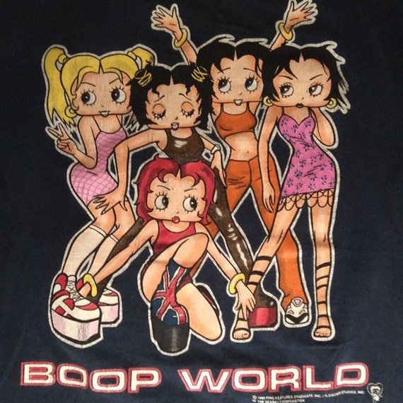 Vintage Boop World Spice Girls Girl Power T-Shirt 1998 - Gem