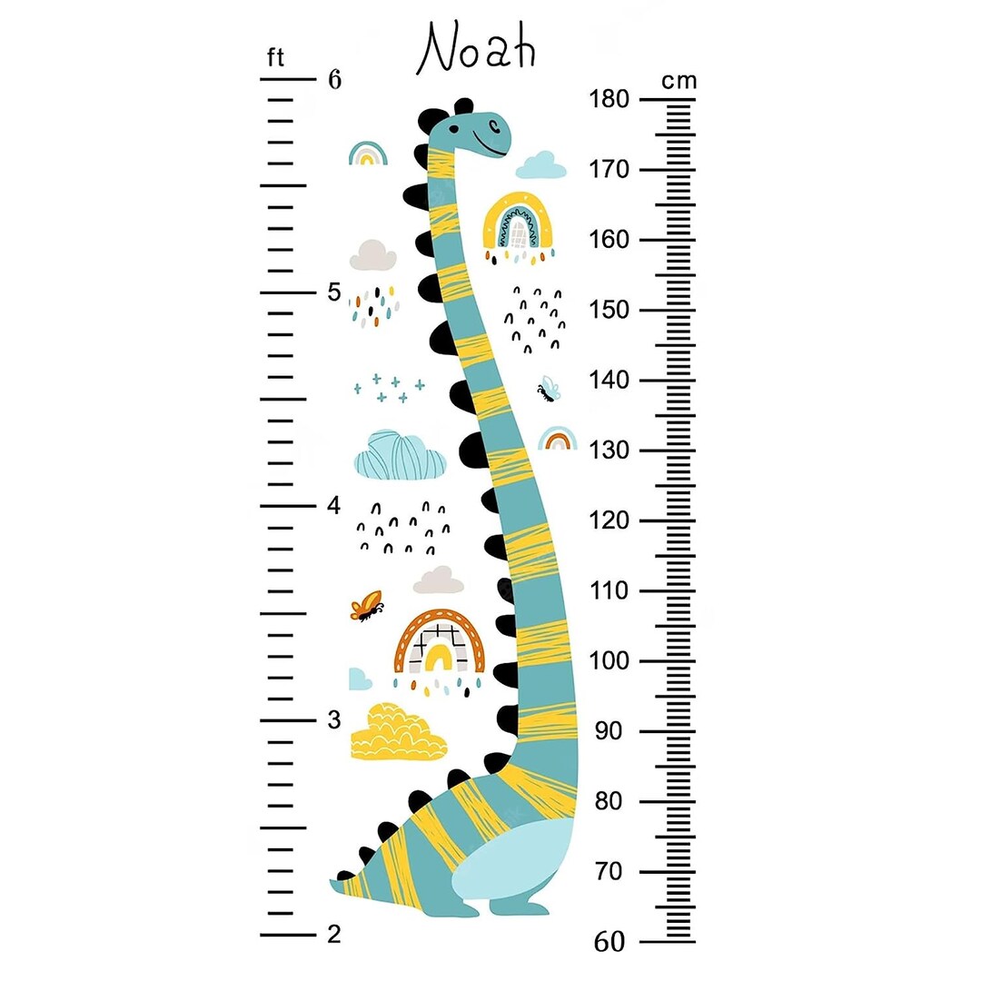 Growth Chart for Kids, Nursery Décor, Playroom Wall Décor, Toddler Room ...