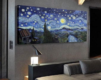 The Starry Night 1889 Vincent Van Gogh Vincent Van Gogh Canvas Print ...