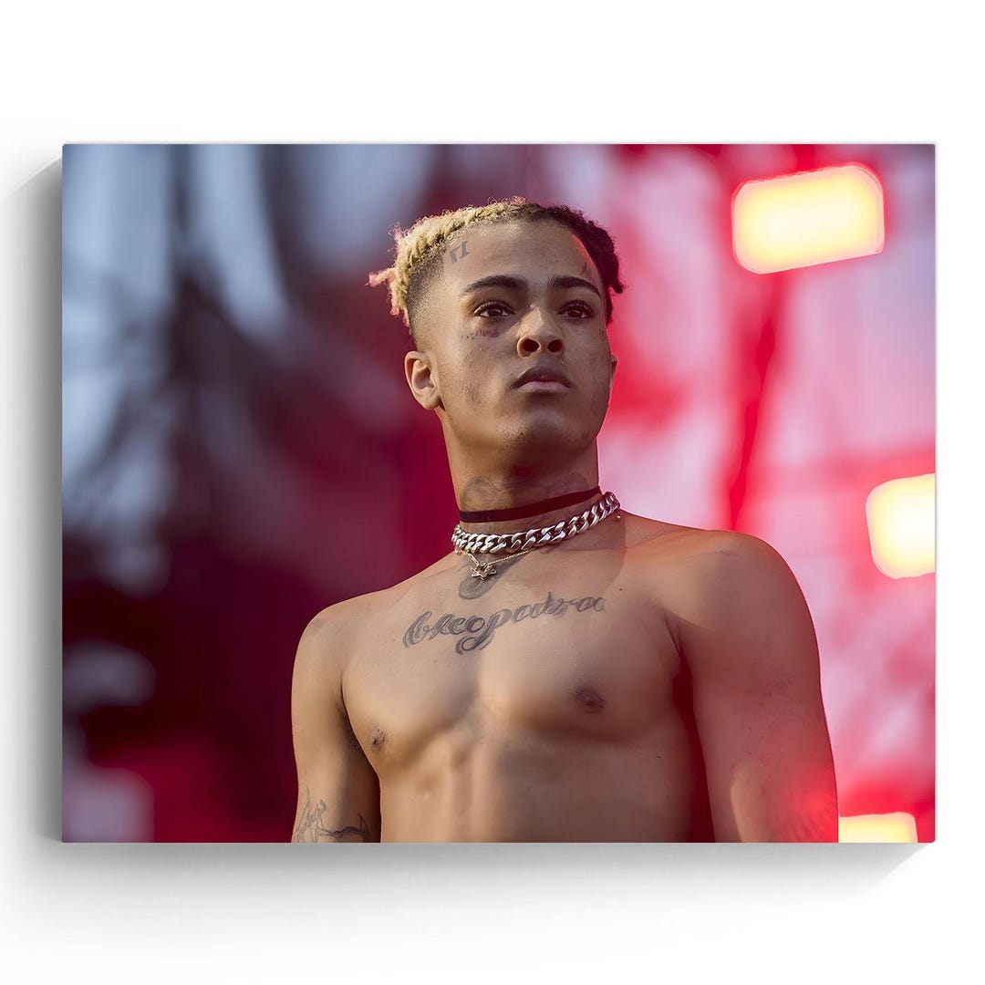 Realistic Concert Photo Poster Print, Xxxtentacion Live Performance ...
