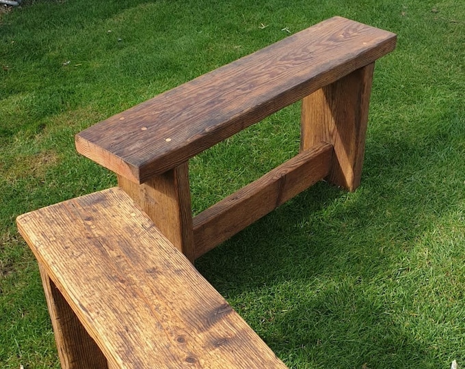 Rustic Garden Bench - Etsy UK