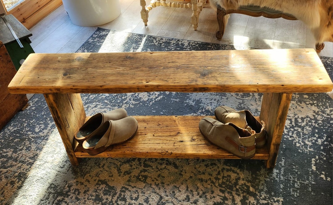 Rustic Shoe Rack/bench - Etsy