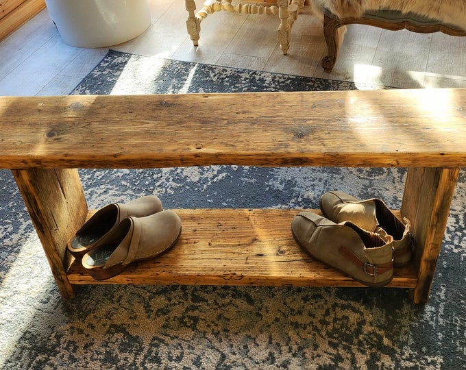 Bamboo Shoe Bench Boots Storage Seat Chair Rack Organizer Shelf Boot ...