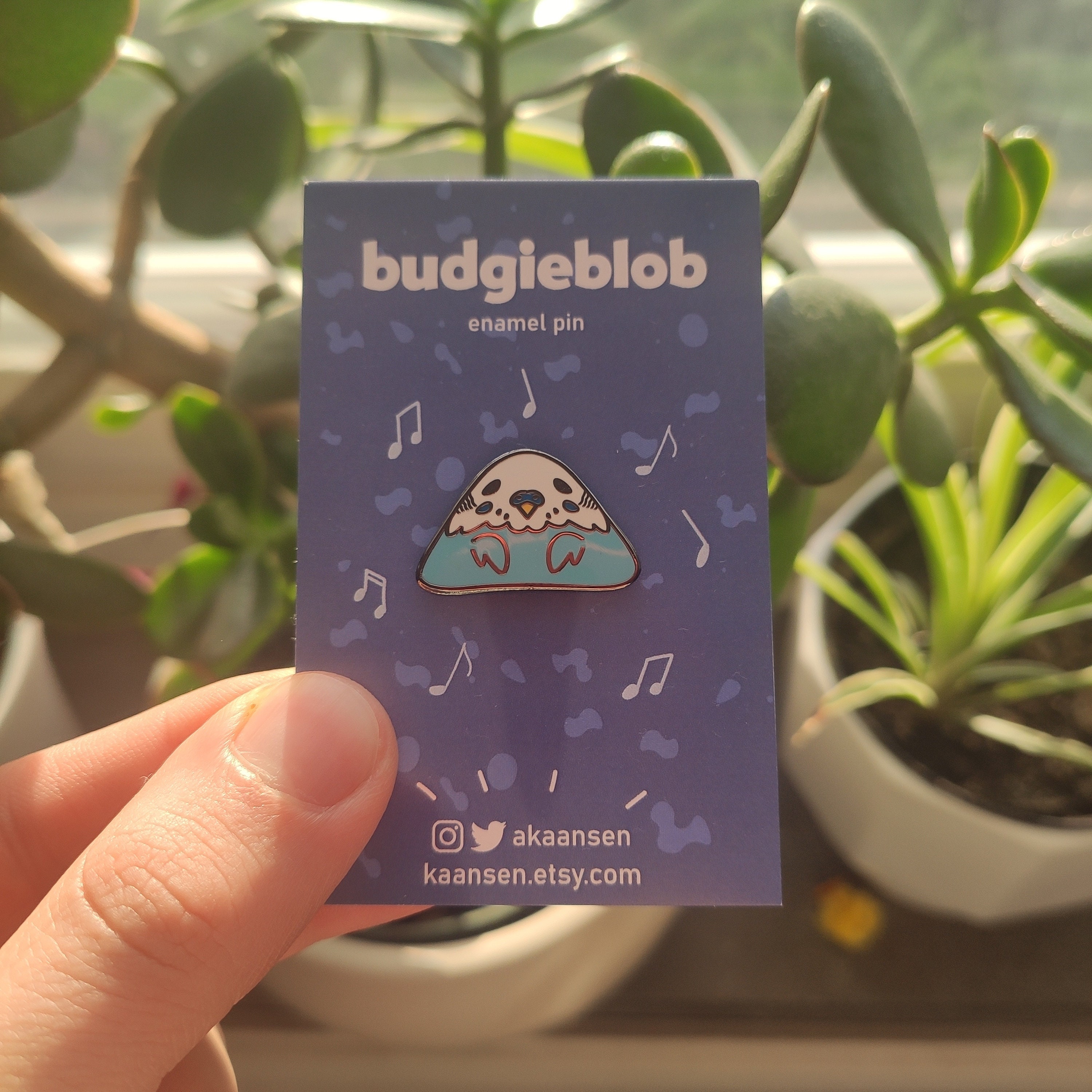 Budgieblob Budgie Hard Enamel Pin - Etsy