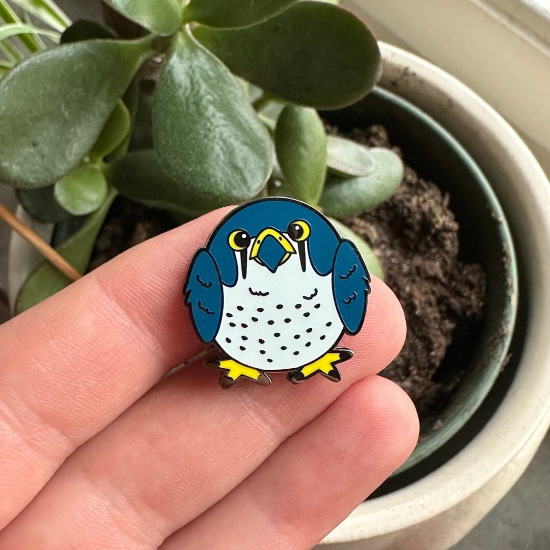 Hungry Falcon Hard Enamel Pin - Etsy