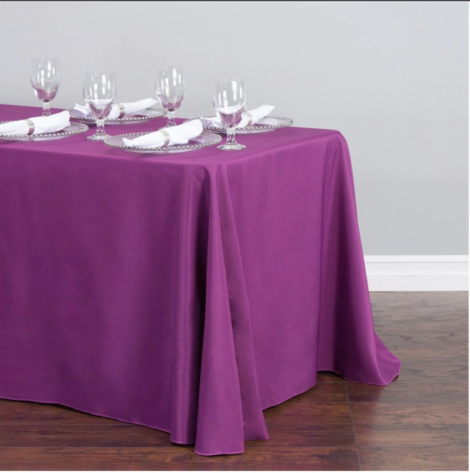 90 X 156 In. Rectangular Polyester Tablecloth 25 Colors - Etsy
