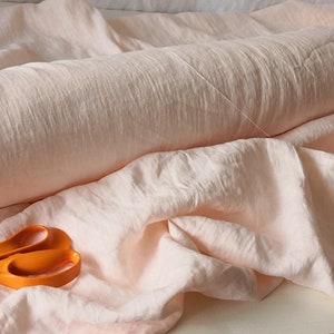 Pearl Pure 100% Linen Fabric 205 Gsm. 145 Cm Wide.softened, Washed ...