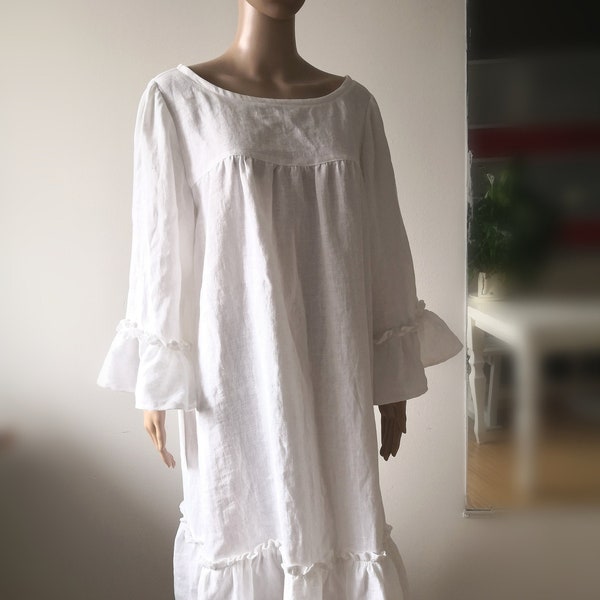 Ruffled Nightgown - Etsy