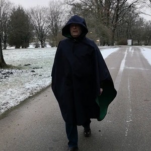 Double Sided Cloak. Unisex Cloak/ Blue Cloak. Water Resist Cloak ...