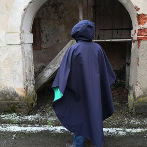 Double Sided Cloak. Unisex Cloak/ Blue Cloak. Water Resist Cloak ...