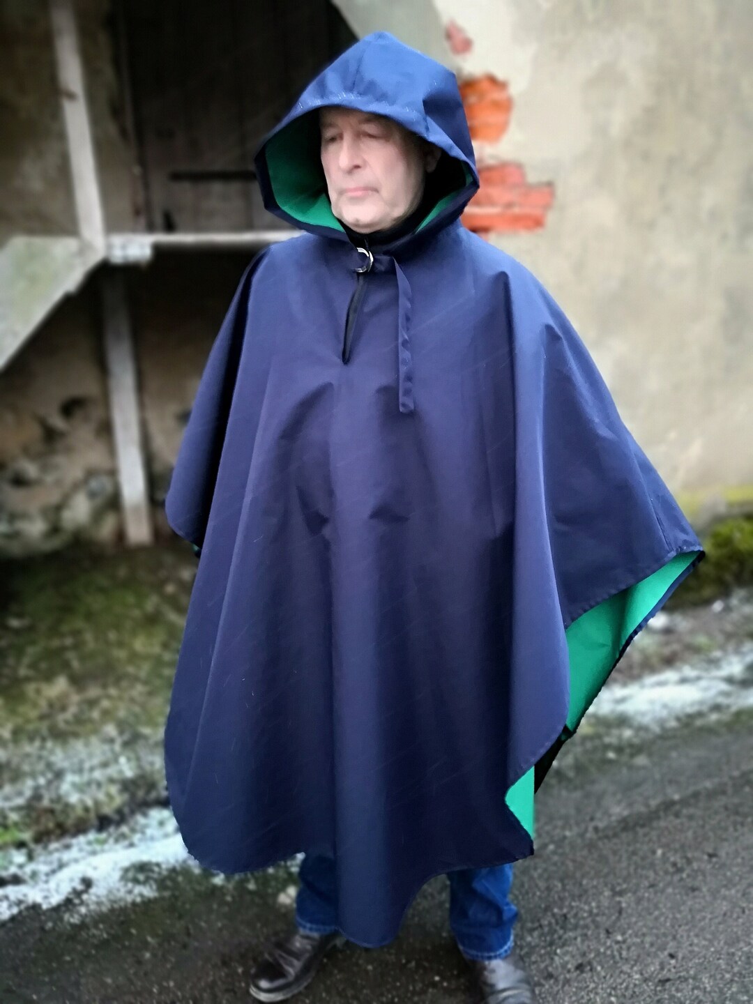 Double Sided Cloak. Unisex Cloak/ Blue Cloak. Water Resist Cloak ...