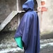 Double Sided Cloak. Unisex Cloak/ Blue Cloak. Water Resist Cloak ...