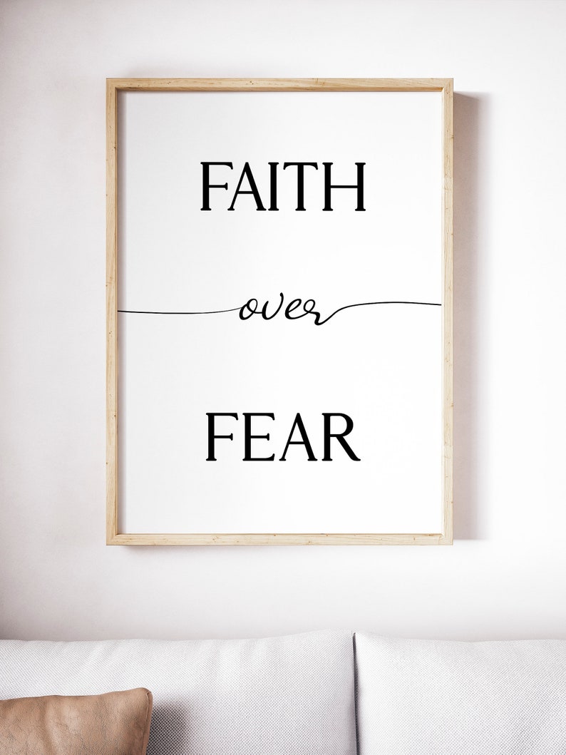 Faith Over Fear | Christian Wall Art & Christian Wall Decor | Boost ...