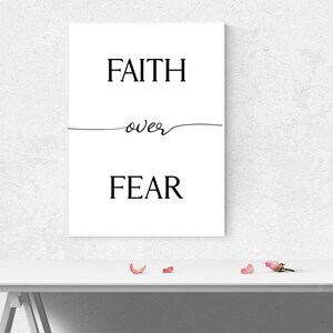 Faith Over Fear | Christian Wall Art & Christian Wall Decor | Boost ...
