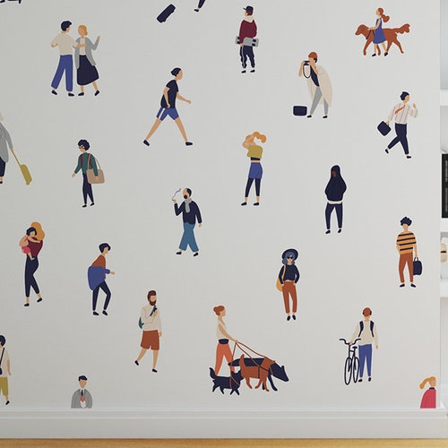 Outdoor Activities Pattern Wallpaper for Kids Self - Etsy