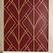 Dark Red Classic Retro Art Deco Geometric Burgundy Luxury Pattern ...