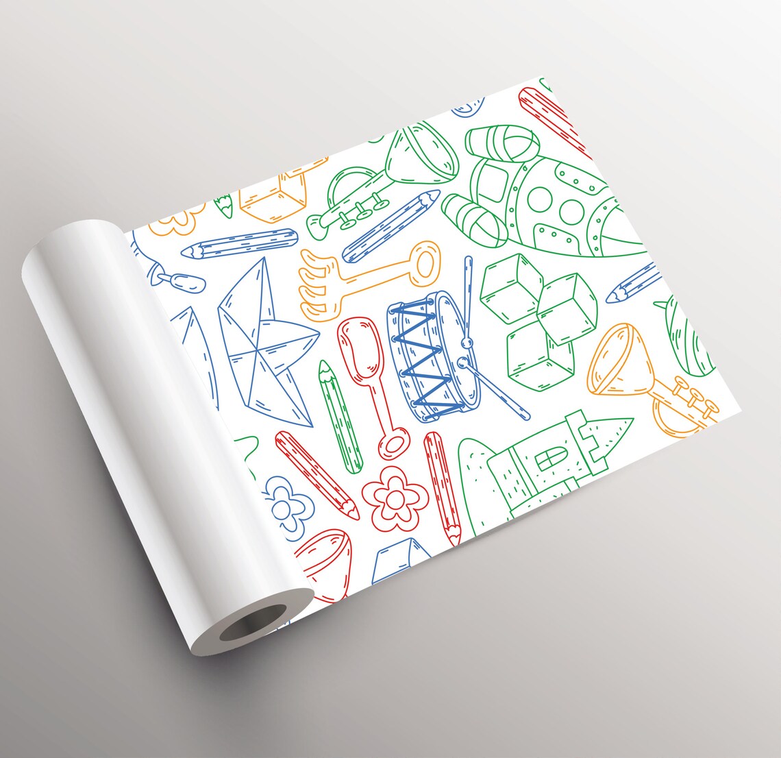 Colorful Baby Pattern Wallpaper || for Kids, Self Adhesive, Peel and ...