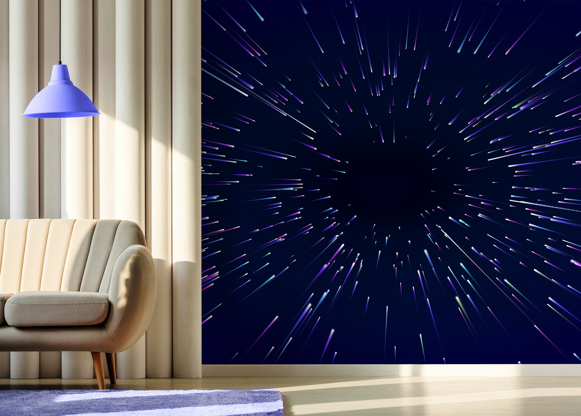 Space Warp Wallpaper Self Adhesive Peel and Stick Wall Mural - Etsy