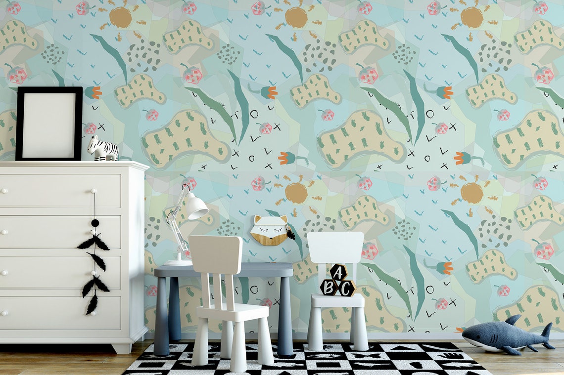 Abstract Blue Wallpaper With Colorful Patterns || for Kids, Self ...