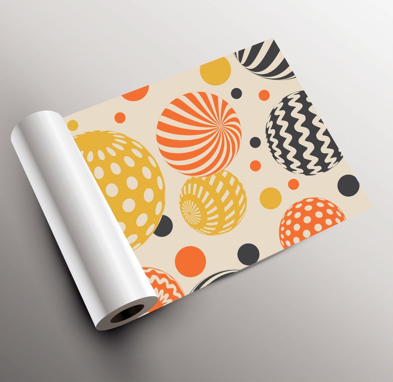 Colorful Wallpaper With Patterned Balls || for Kids, Self Adhesive ...