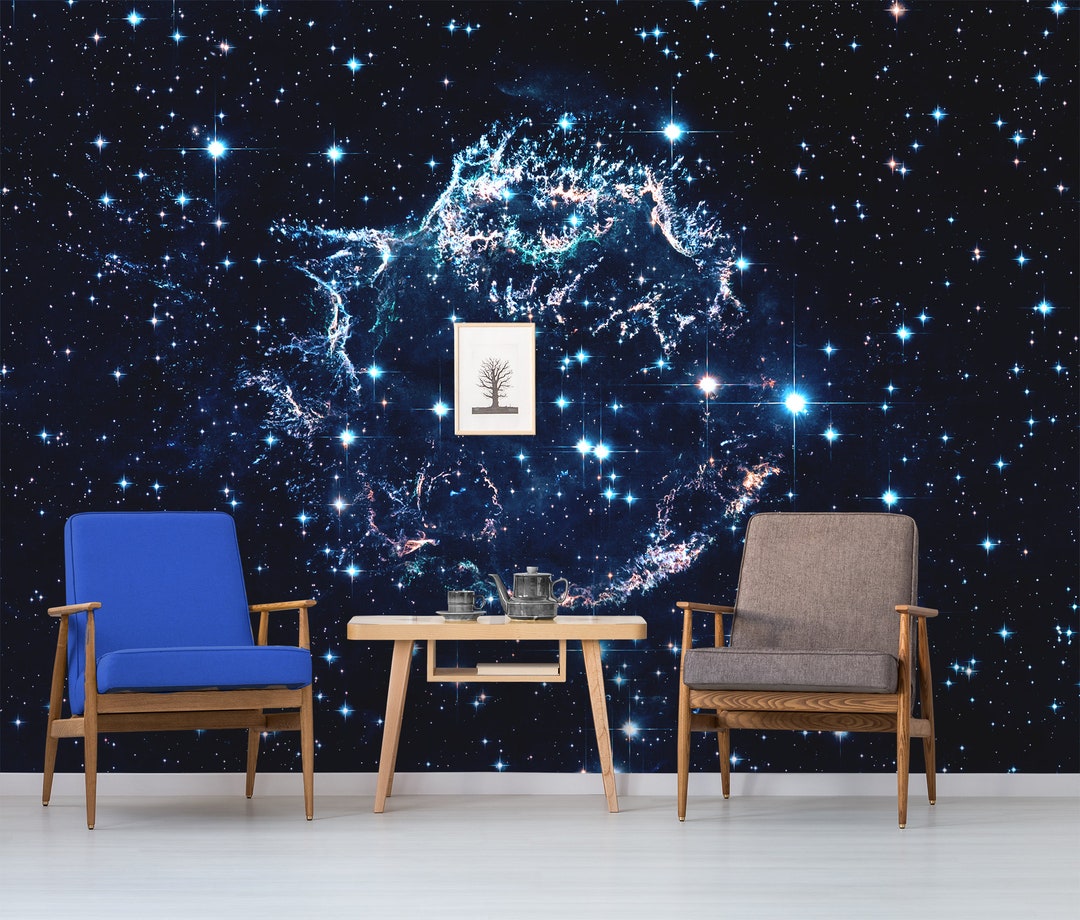 Dark Supernova Mural, Space Wallpaper, Beautiful Nebula, Self Adhesive ...