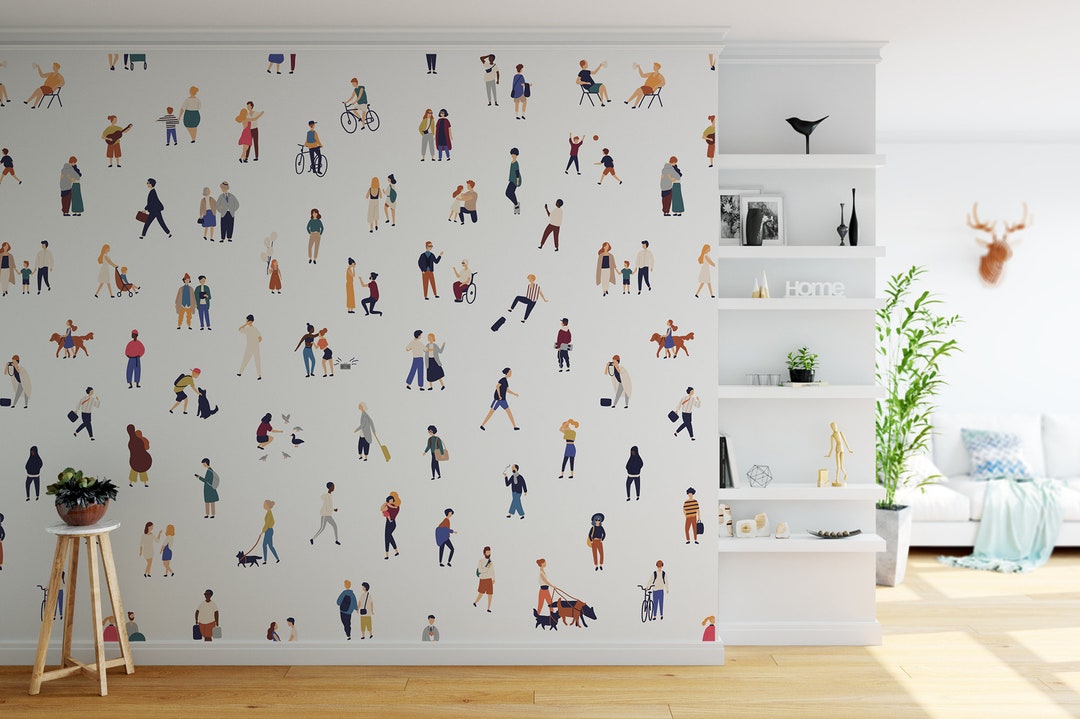 Outdoor Activities Pattern Wallpaper || for Kids, Self Adhesive, Peel ...