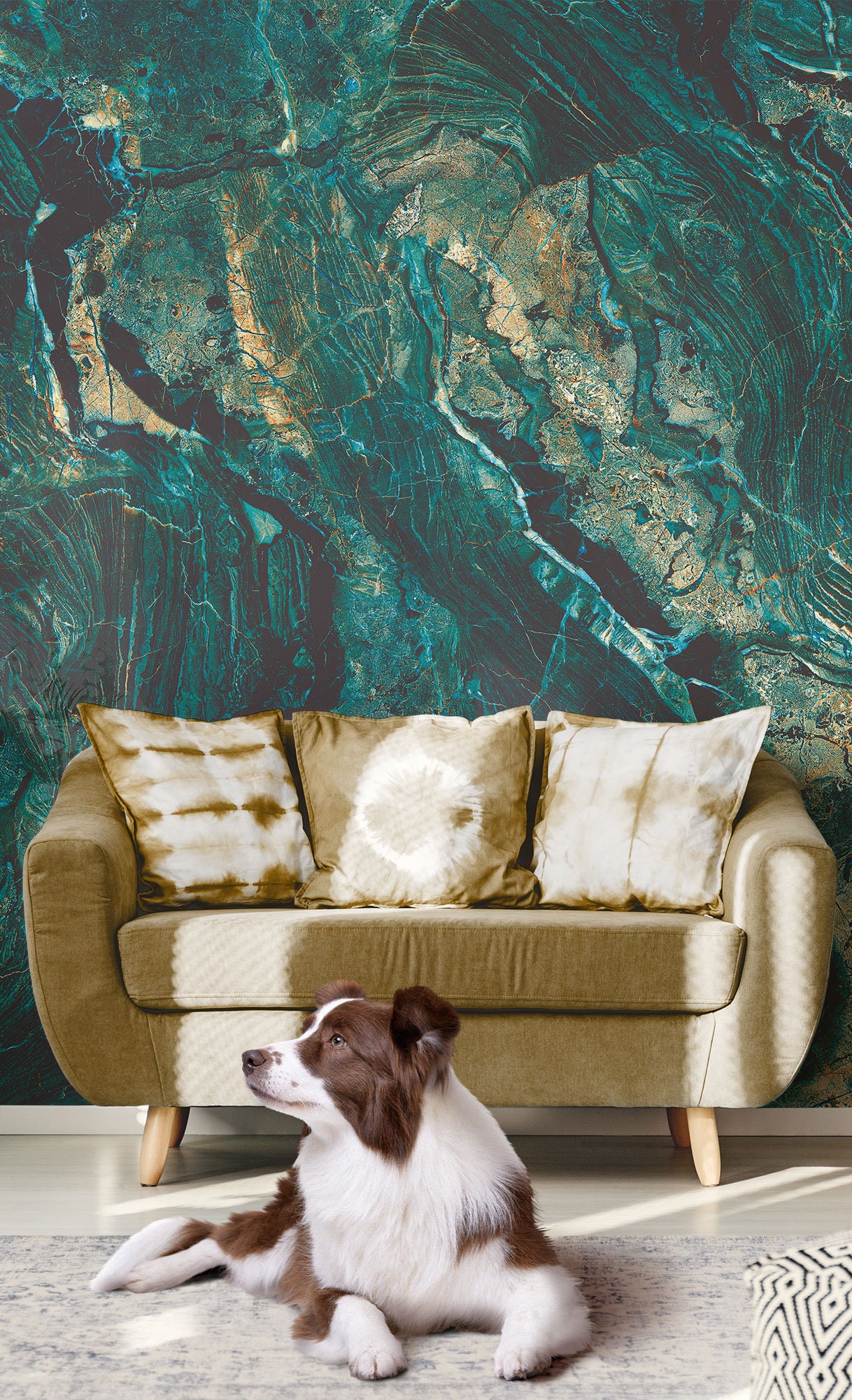 Emerald Green Feature Wallpaper USA Stockists | www.pinnaxis.com