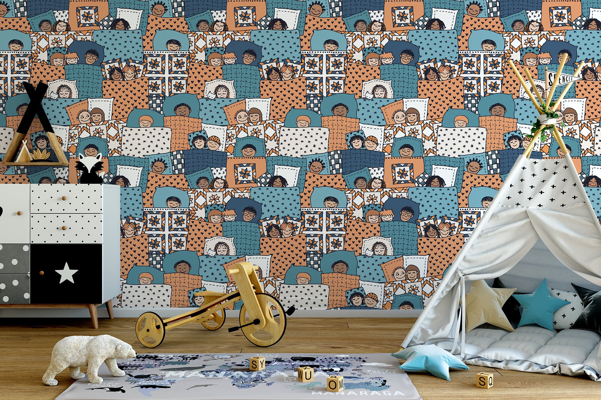 Wallpaper for Kids Bedroom for Kids Self Adhesive Peel - Etsy