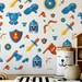 Medieval Armory Pattern Wallpaper for Kids, Self Adhesive, Peel and ...
