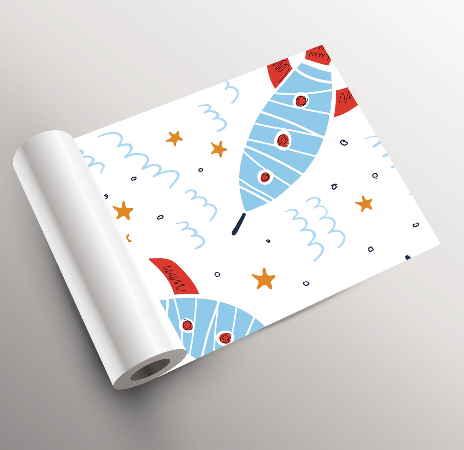 Rocket Pattern Wallpaper for Kids Self Adhesive Peel and | Etsy