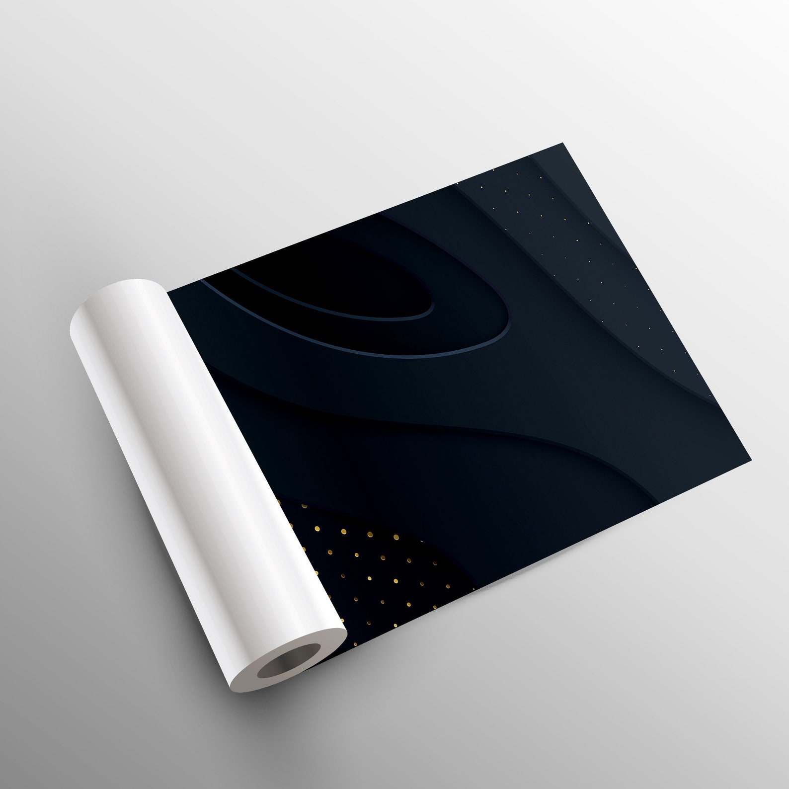 Navy Abstract Wallpaper With Dots, Self Adhesive, Peel and Stick Wall ...