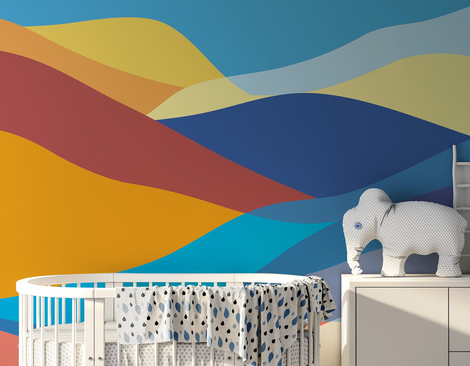 Abstract Vector Multicolor Mountain Wallpaper || for Kids, Self ...