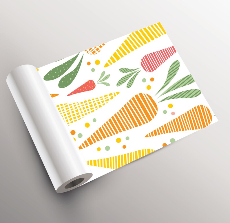 Abstract Colorful Vegetable Wallpaper for Kids Self - Etsy