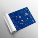 Blue Astro Wallpaper With Planets and Galaxies Self Adhesive - Etsy