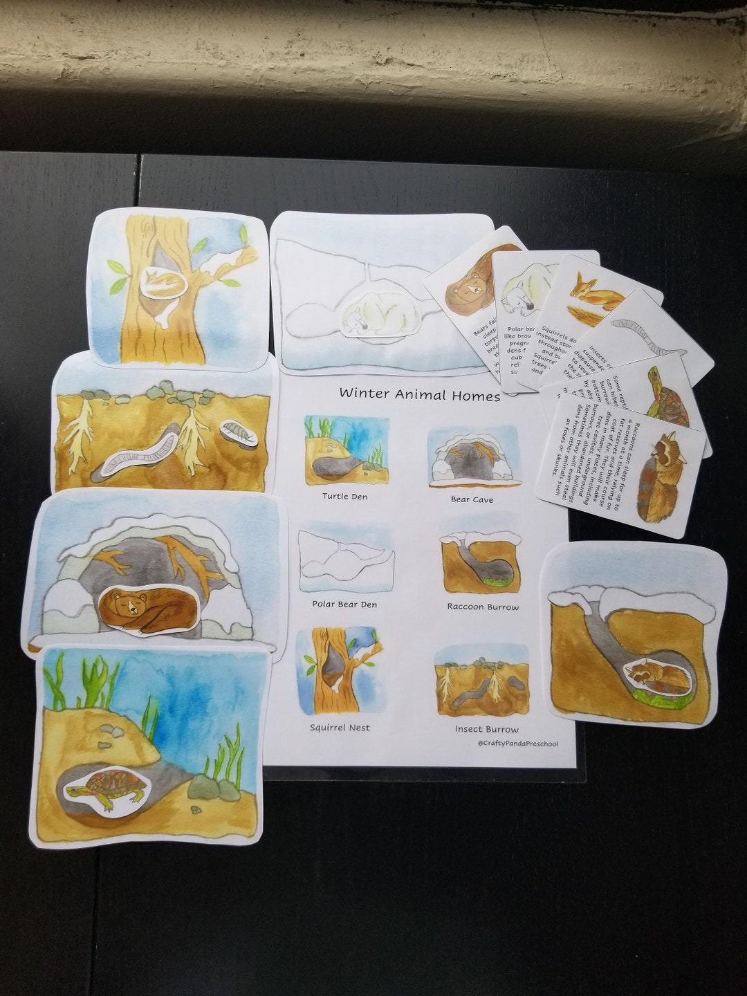 Winter Animal Homes Printable Bundle - Etsy