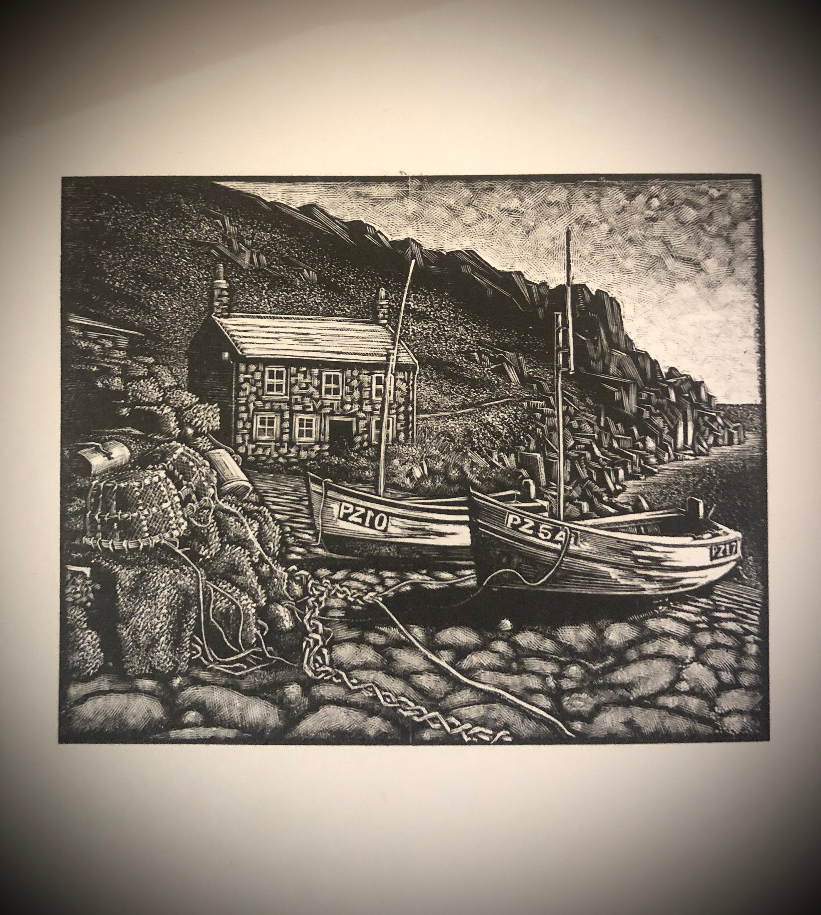 Priests' Cove, Cornish Landscape, Wood-engraving Print - Etsy