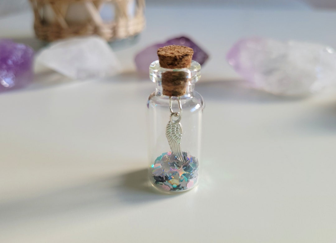 Mini Angel Wing in A Bottle Mini Wish Jar Mini Healing Jar Mini ...