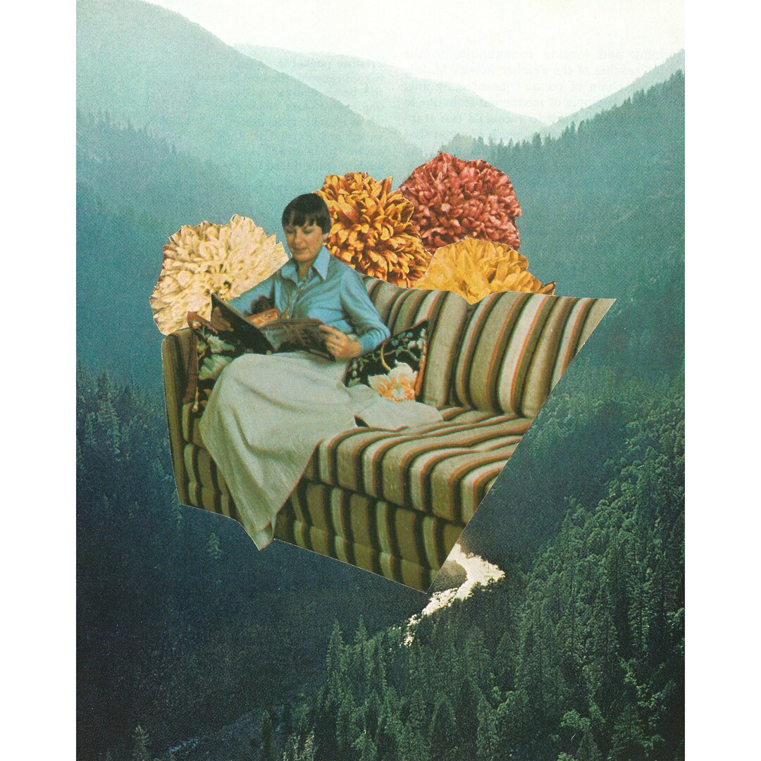 Living Room - Collage Art Print - Etsy