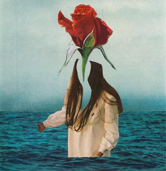 Breathe Multiple Sizes Collage Art Print Mixed Media & Collage Art ...