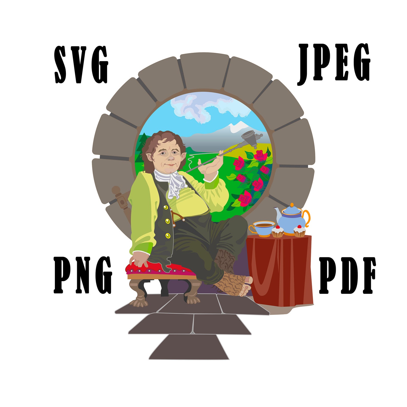 The Hobbit Lord of the rings movie svg Aesthetic room decor | Etsy