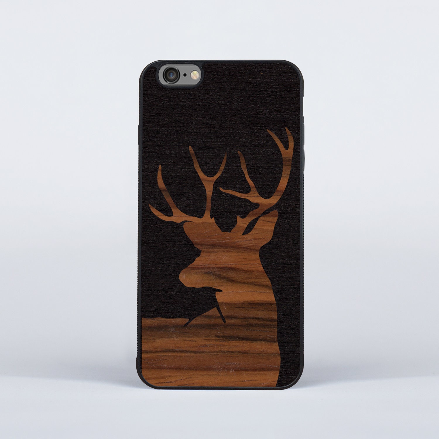 Wooden deer iPhone case Protective case | Etsy