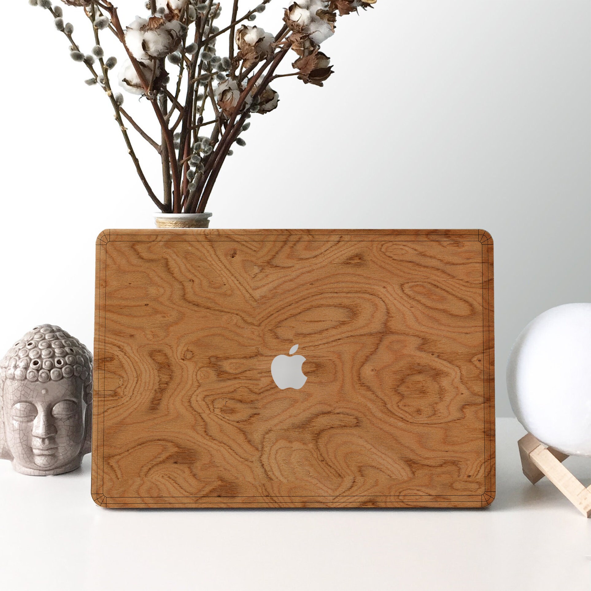 NATURAL WOOD MATERIAL Cover Decal for Macbook Pro 16 15 14 Air - Etsy