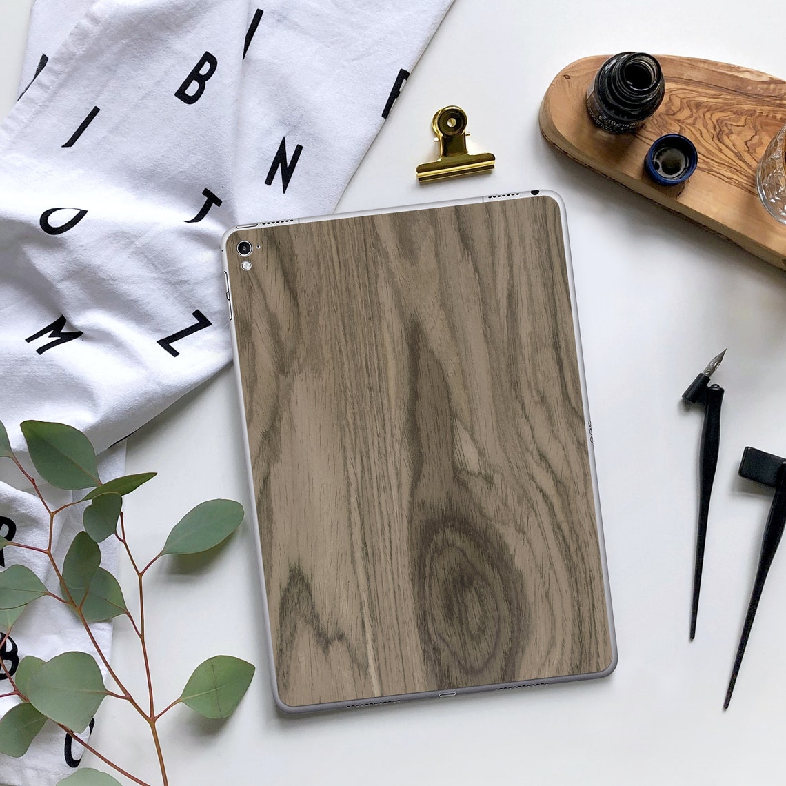 REAL WOODEN COVER Gray Wood Skin for Ipad | Etsy